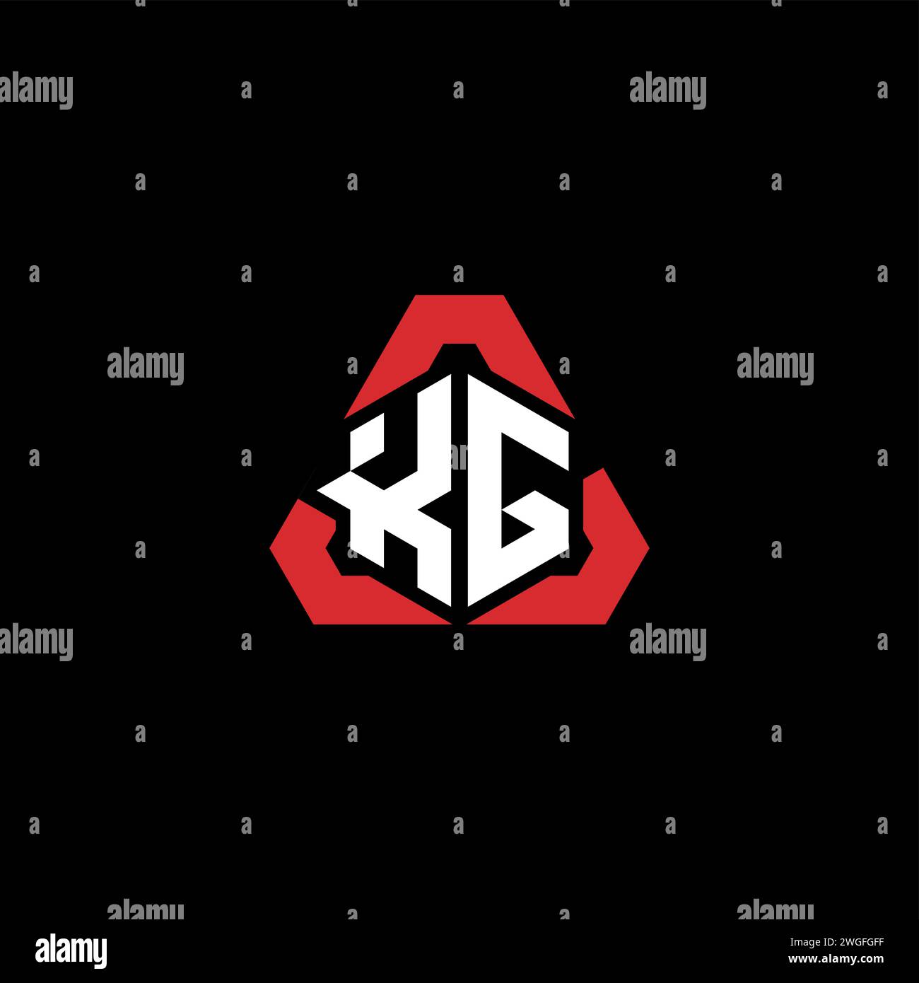 KG initial logo modern and futuristic concept for esport or gaming logo ...