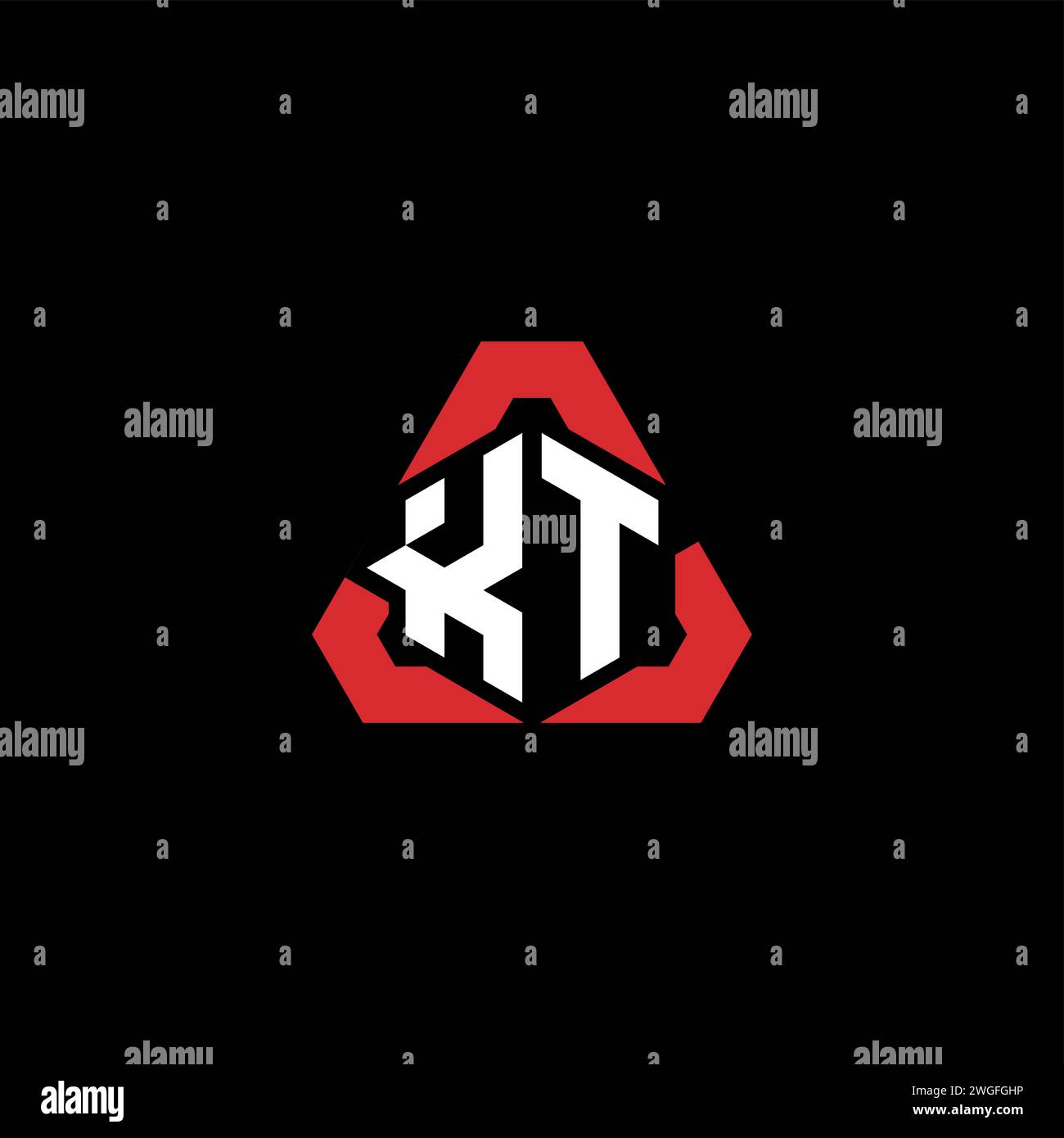 KT initial logo modern and futuristic concept for esport or gaming logo ...