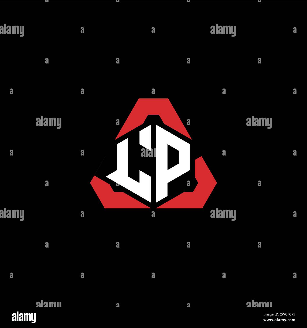 LP initial logo modern and futuristic concept for esport or gaming logo ...