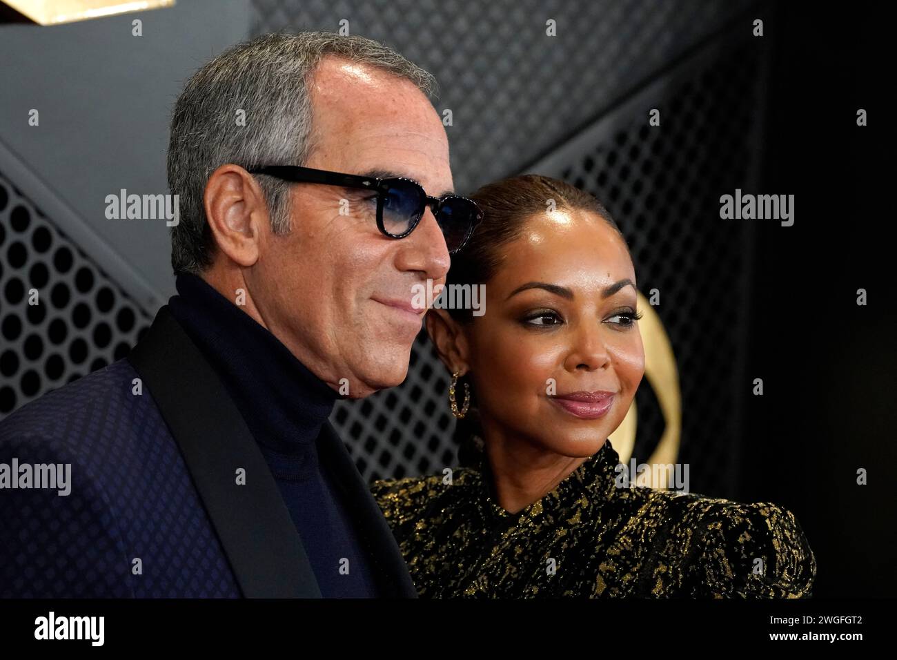 Monte Lipman, left, and Angelina Davis Lipman arrive at the 66th annual ...
