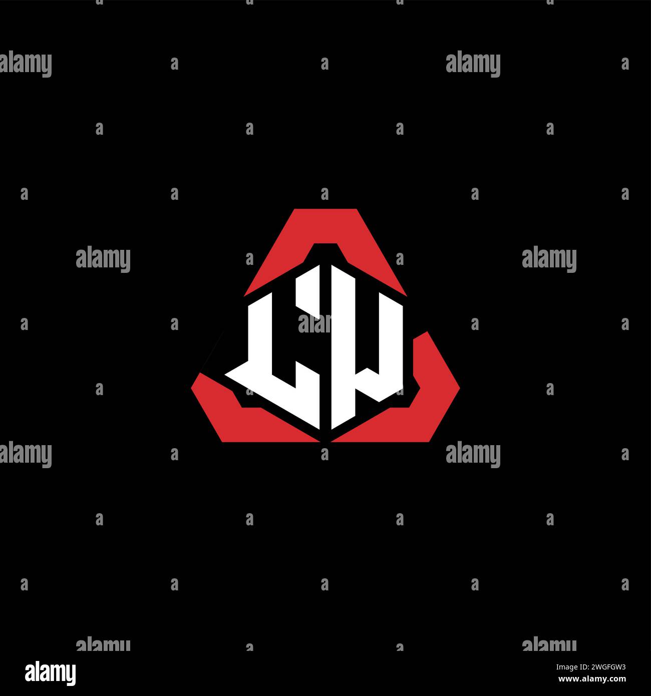 Lw gaming logo Stock Vector Images - Alamy