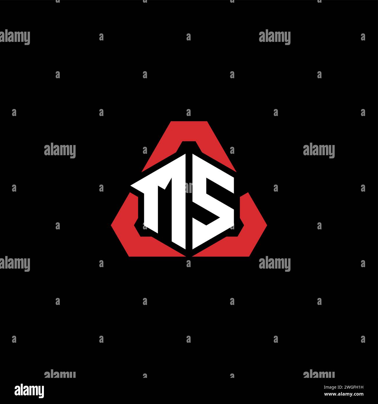 MS initial logo modern and futuristic concept for esport or gaming logo ...