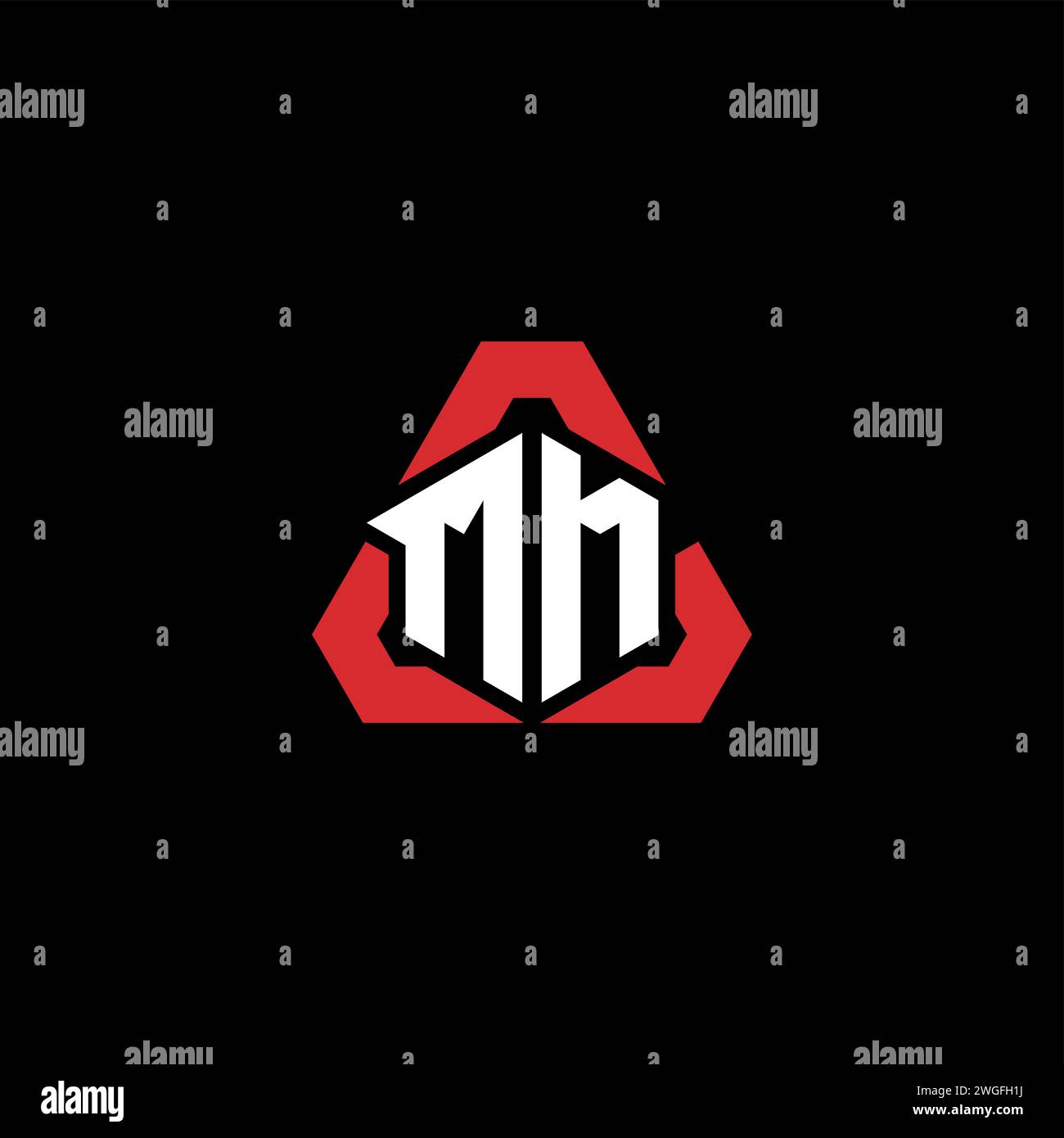 MM initial logo modern and futuristic concept for esport or gaming logo ...