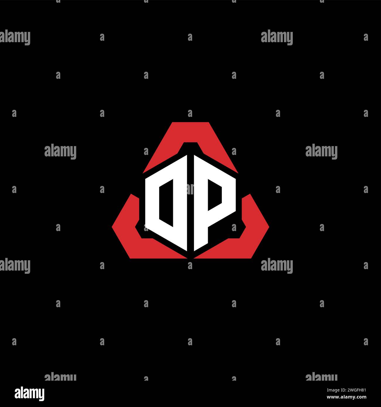 OP initial logo modern and futuristic concept for esport or gaming logo ...