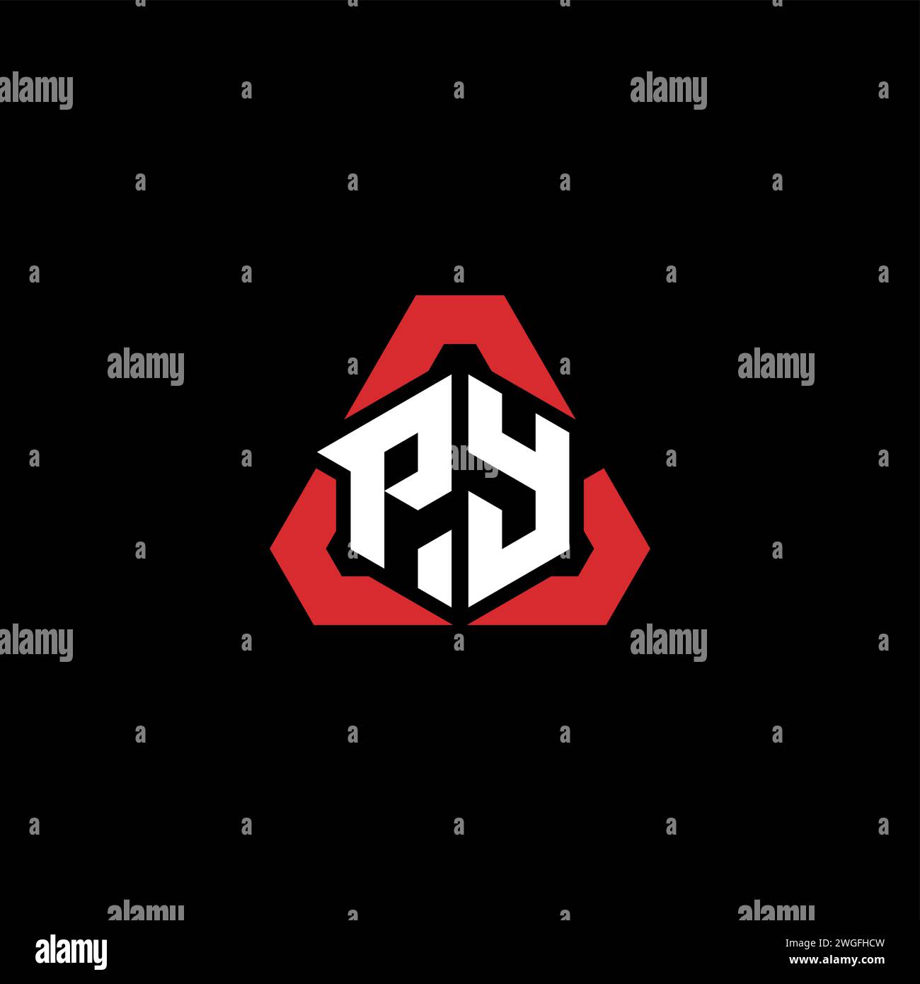 PY initial logo modern and futuristic concept for esport or gaming logo ...