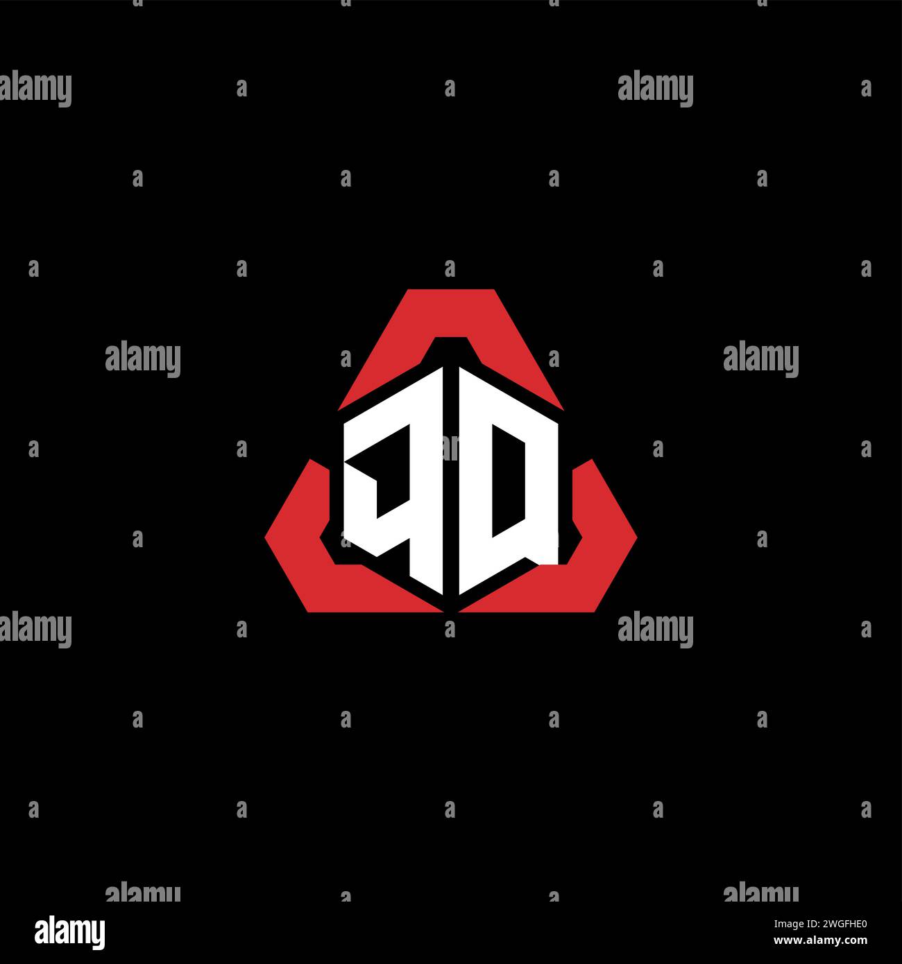 QQ initial logo modern and futuristic concept for esport or gaming logo ...