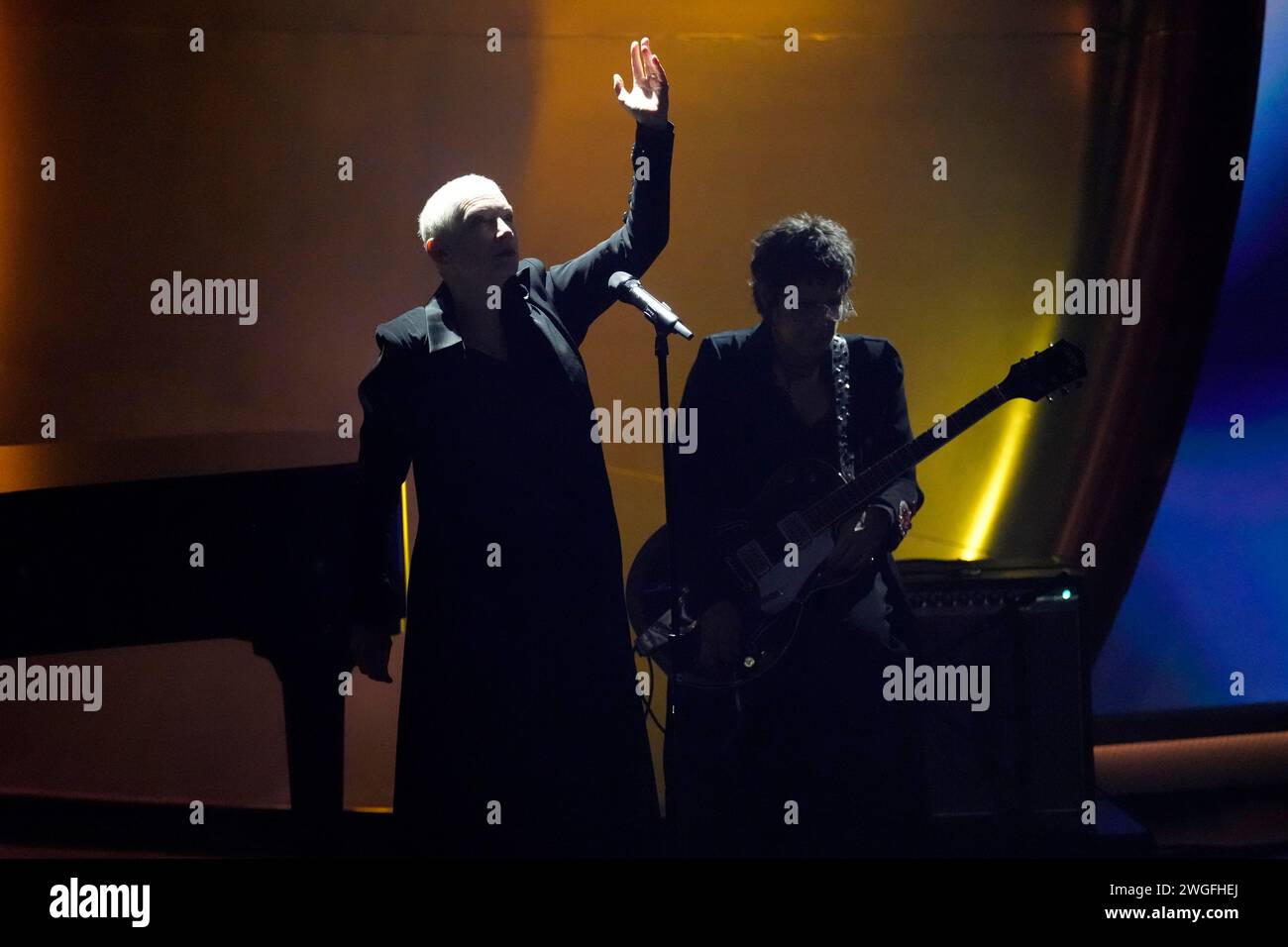 Annie Lennox pays tribute to Sinead O'Connor during the 66th annual ...