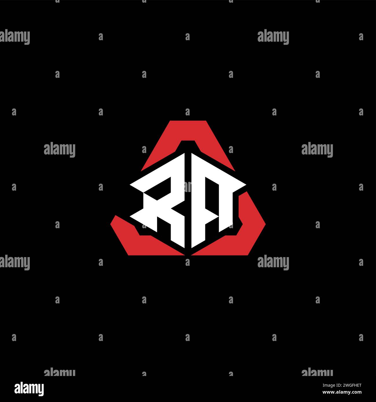 RA initial logo modern and futuristic concept for esport or gaming logo ...