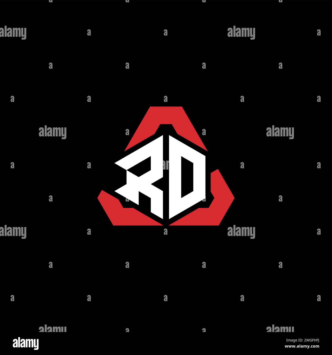 RD initial logo modern and futuristic concept for esport or gaming logo ...