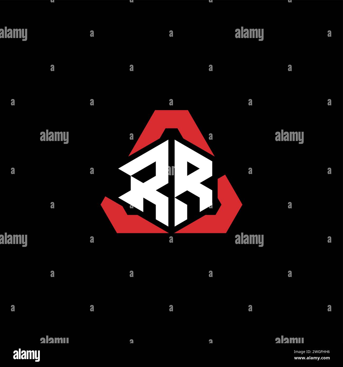 RR initial logo modern and futuristic concept for esport or gaming logo ...