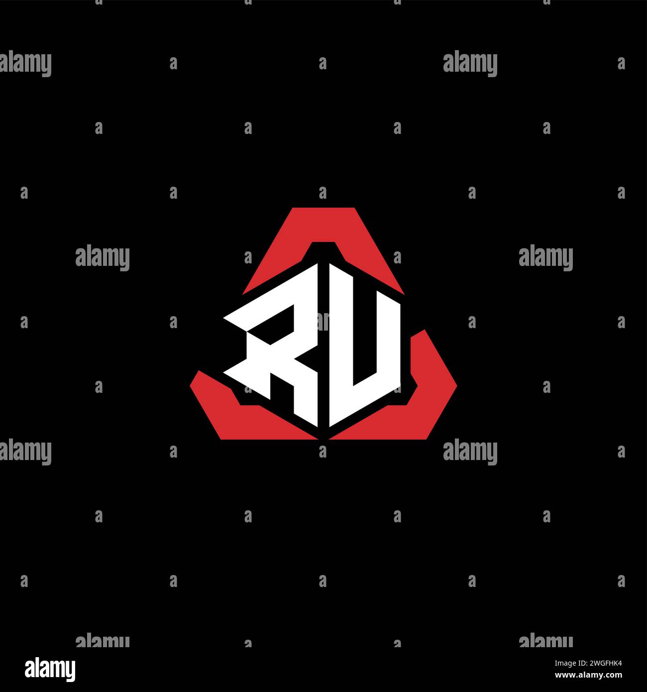 RV initial logo modern and futuristic concept for esport or gaming logo ...