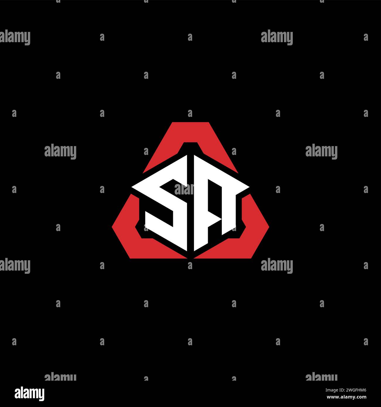 SA initial logo modern and futuristic concept for esport or gaming logo ...