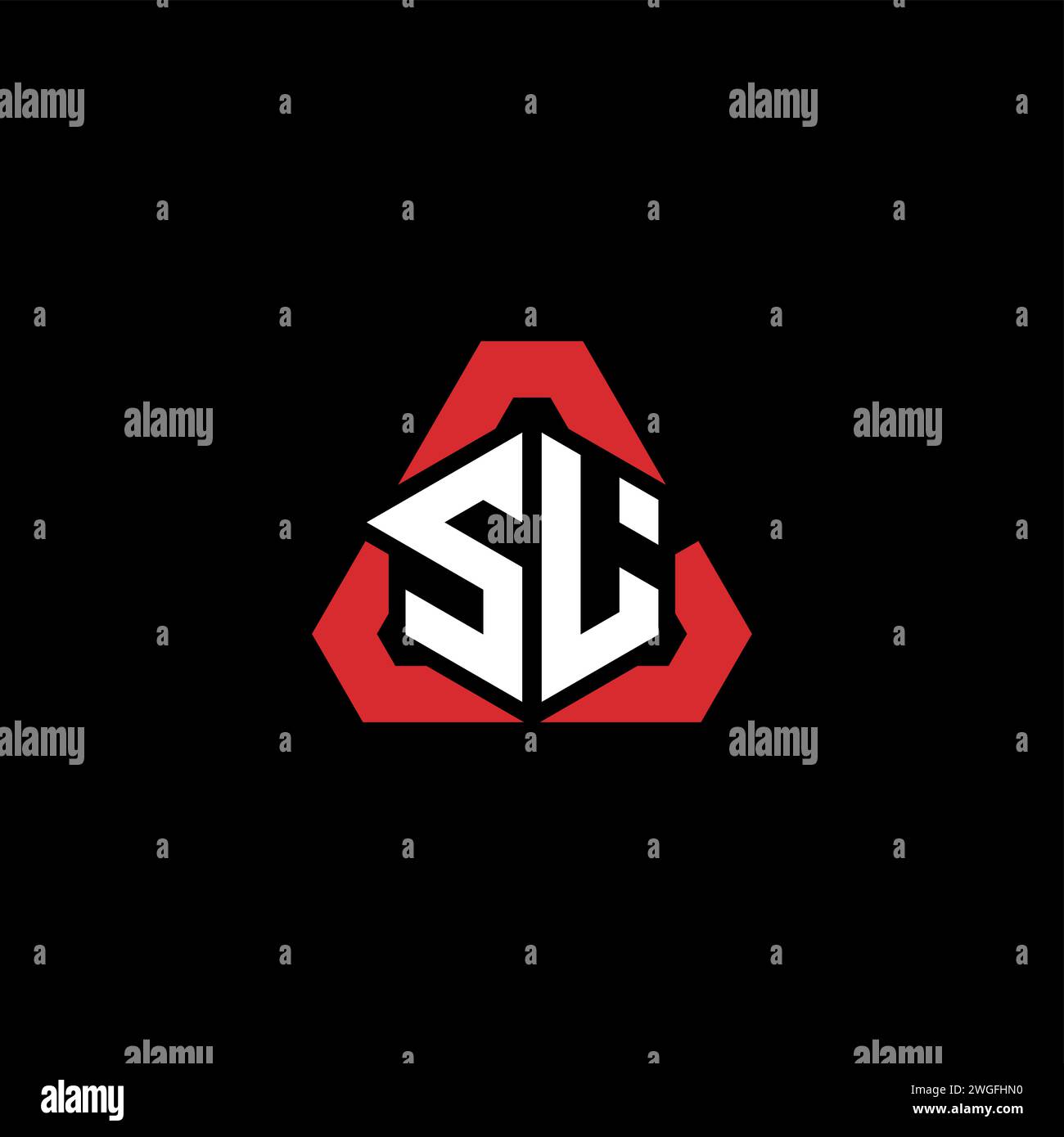SL initial logo modern and futuristic concept for esport or gaming logo ...