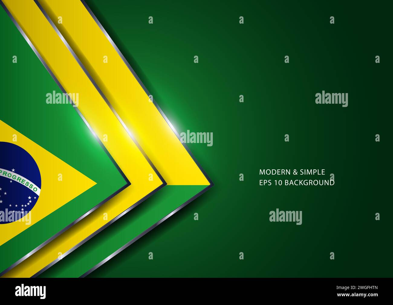 Luxurious abstract triangles background with Brazil insignia. Vector ...