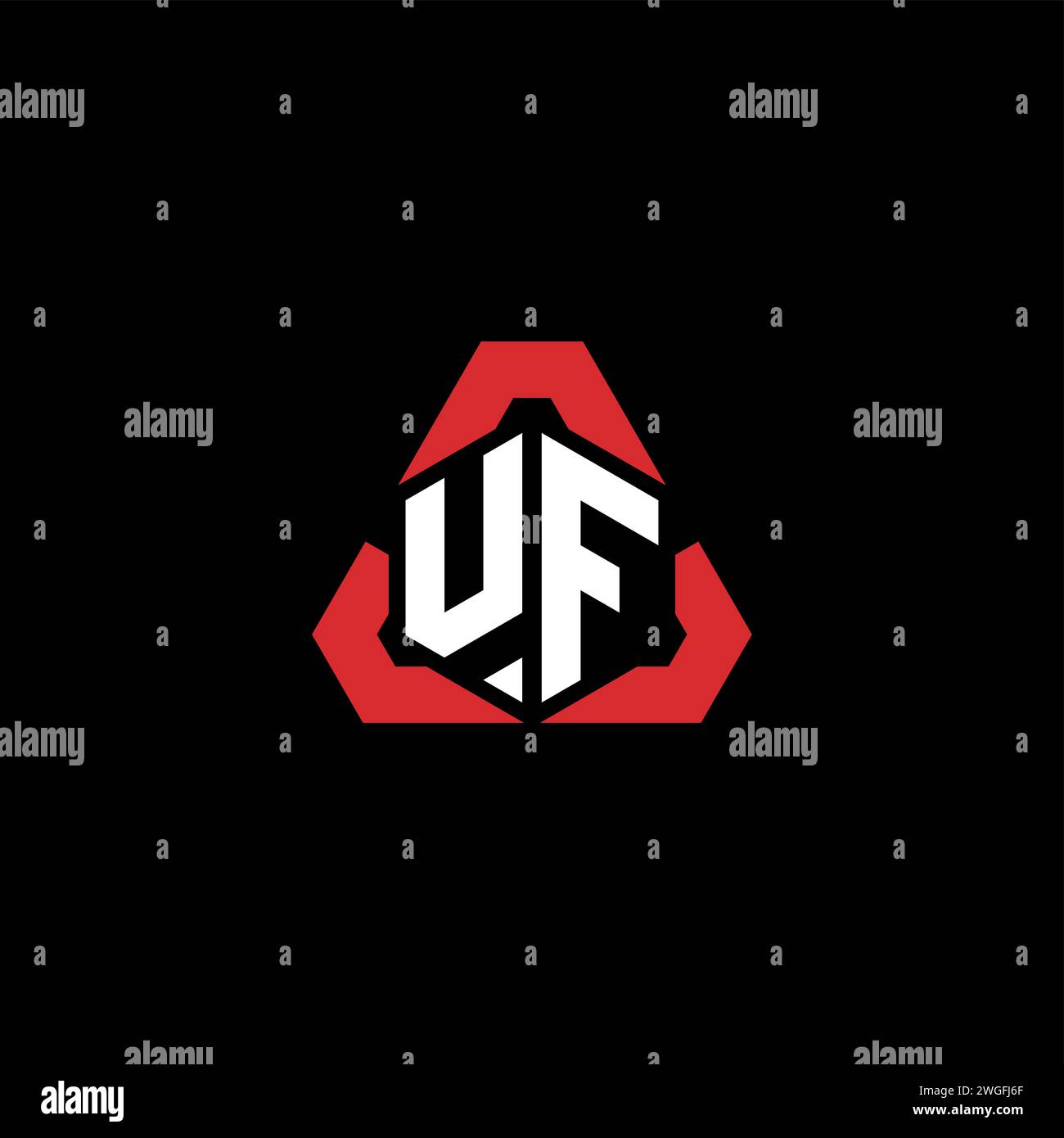 UF initial logo modern and futuristic concept for esport or gaming logo ...