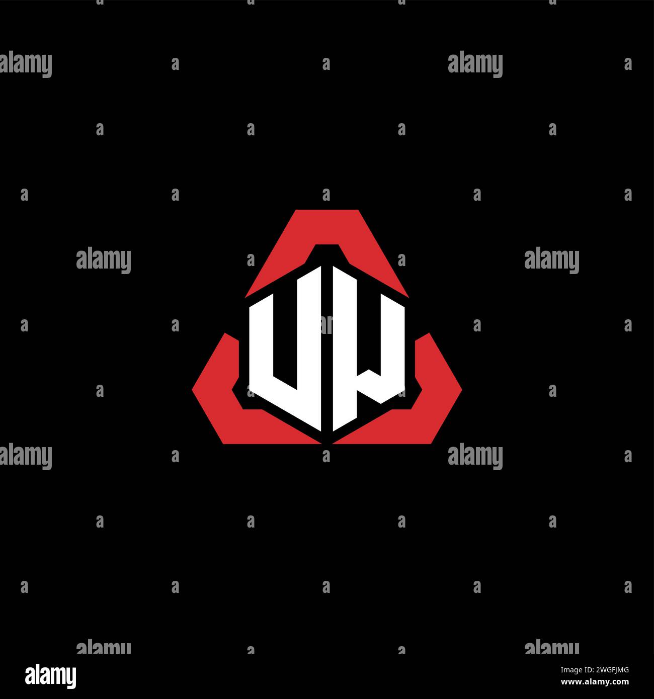 VW initial logo modern and futuristic concept for esport or gaming logo ...