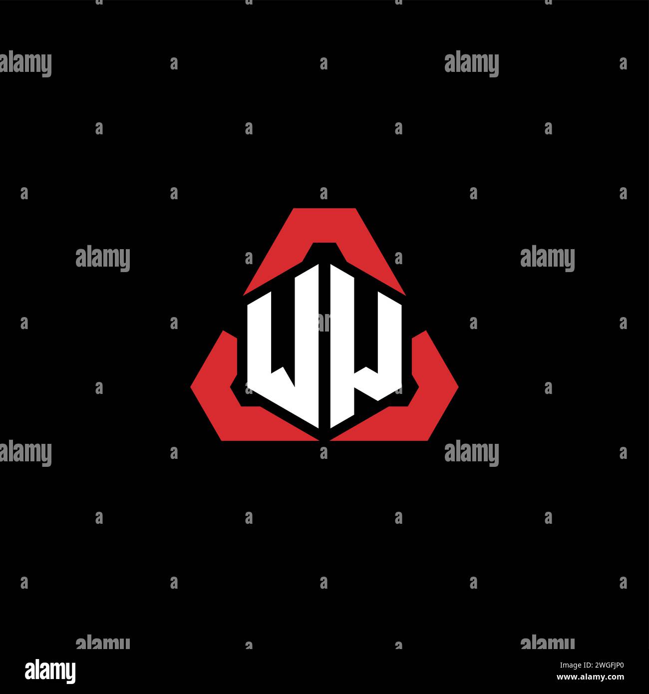 WW initial logo modern and futuristic concept for esport or gaming logo ...