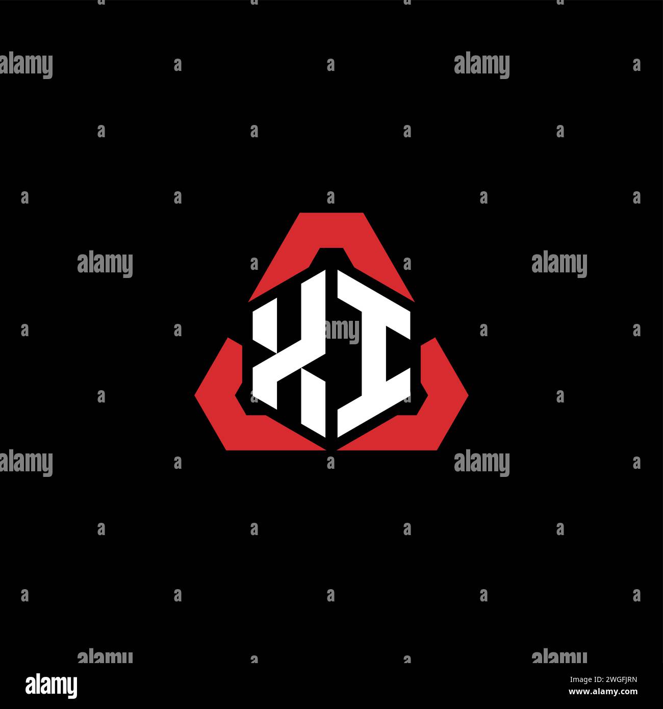 XI initial logo modern and futuristic concept for esport or gaming logo ...
