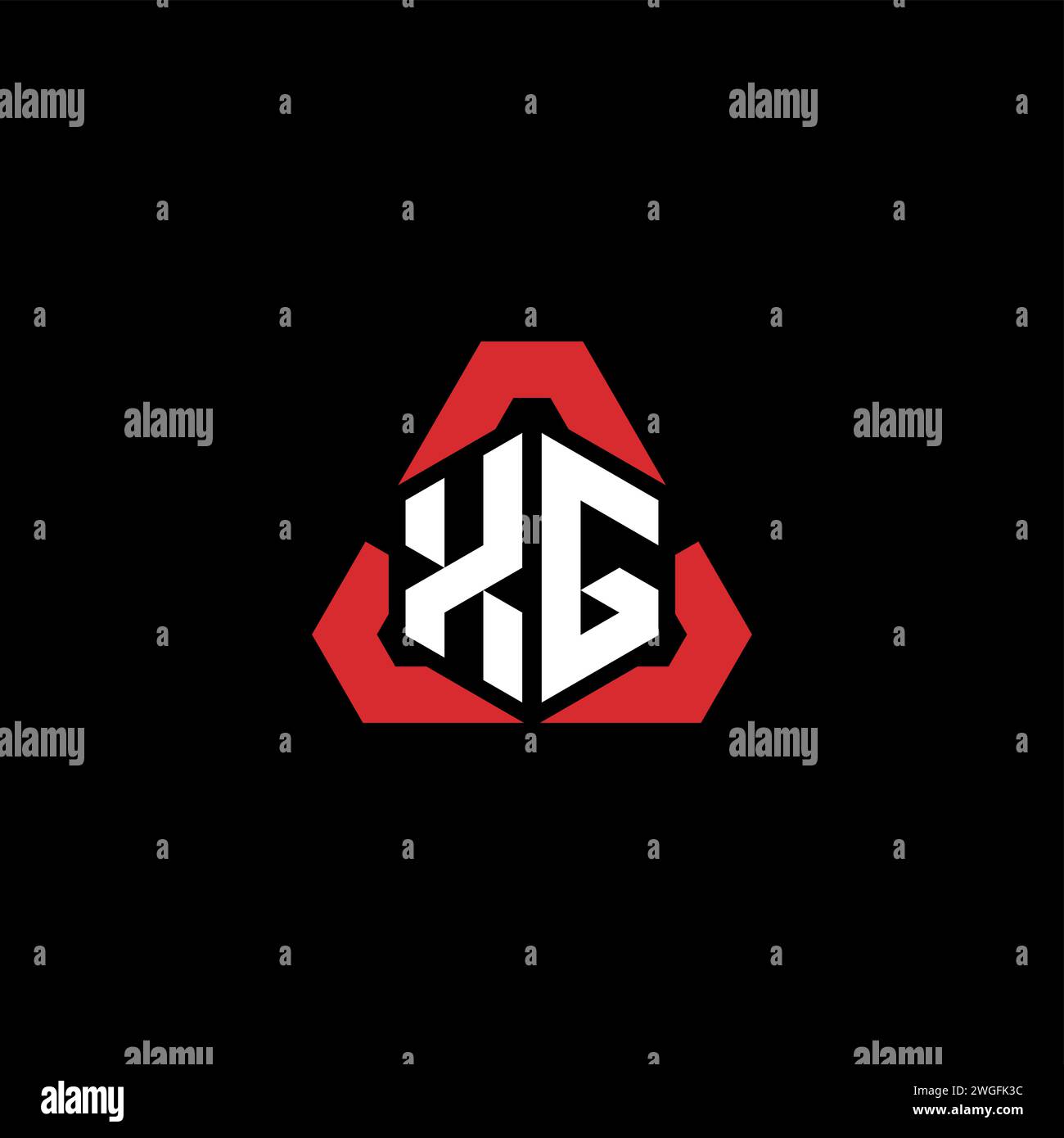 XG initial logo modern and futuristic concept for esport or gaming logo ...
