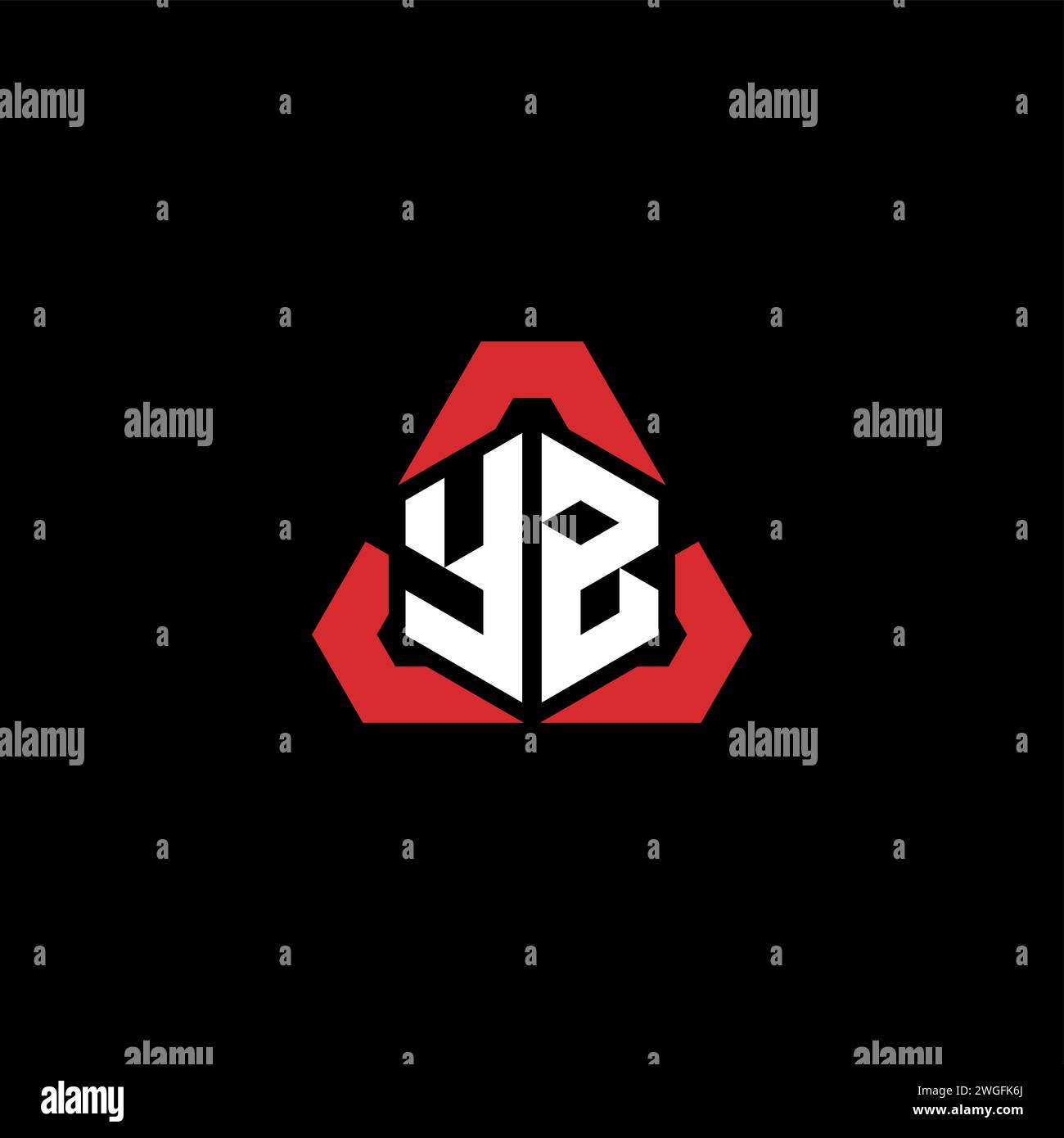 YB initial logo modern and futuristic concept for esport or gaming logo ...