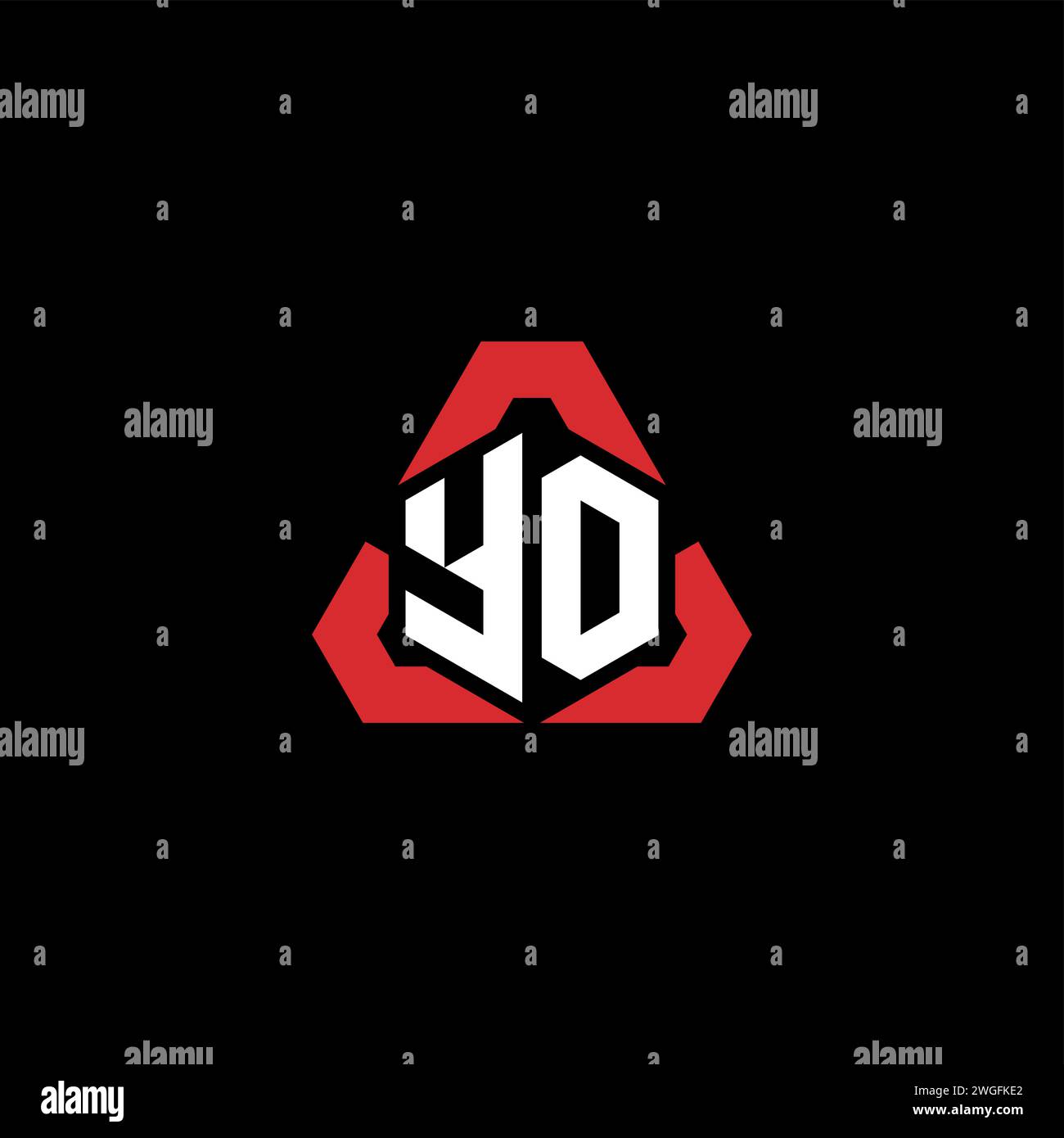 YO initial logo modern and futuristic concept for esport or gaming logo ...