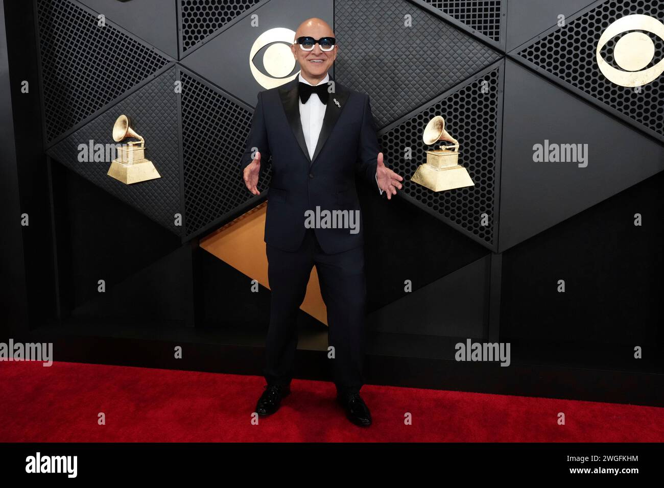 Omar Akram arrives at the 66th annual Grammy Awards on Sunday, Feb. 4 ...