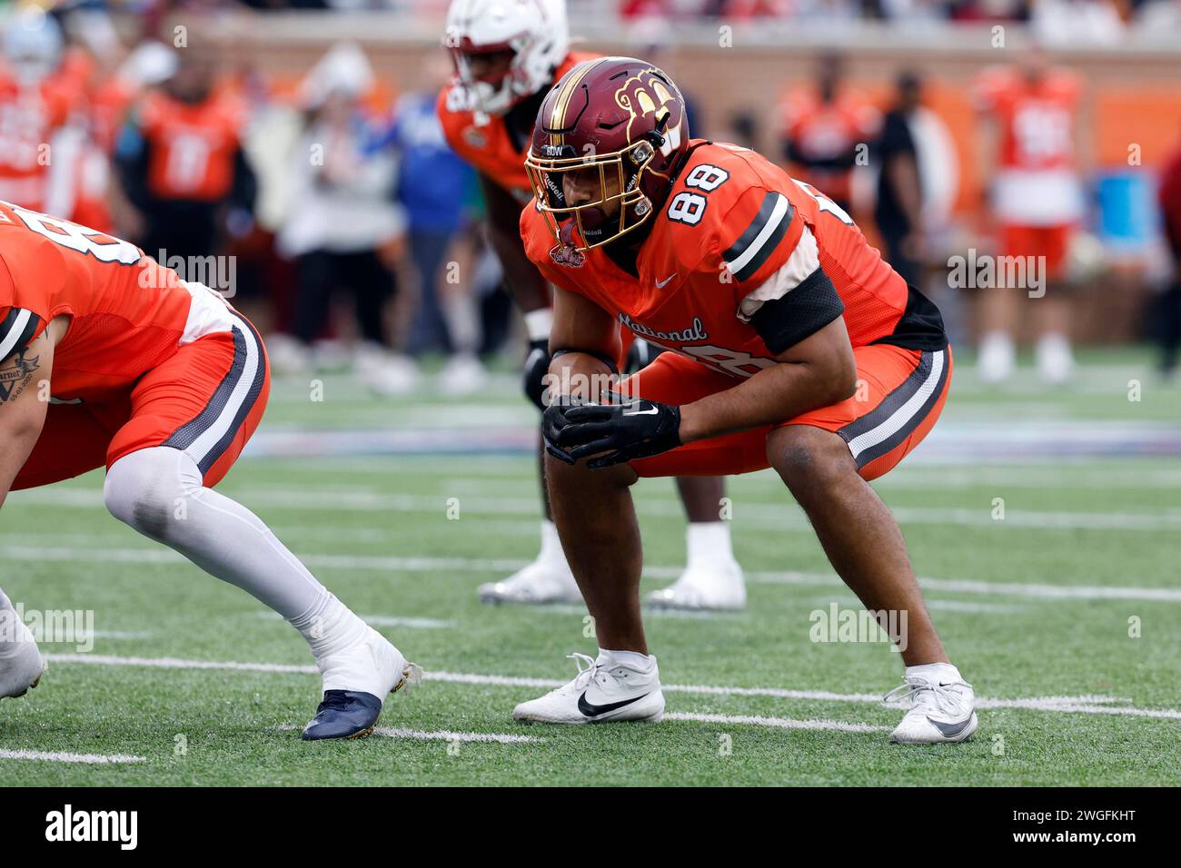 National tight end Brevyn Spann-Ford of Minnesota (88) during the ...