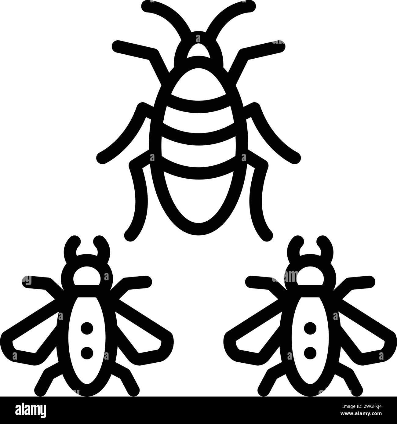 Insects logo Black and White Stock Photos & Images - Alamy