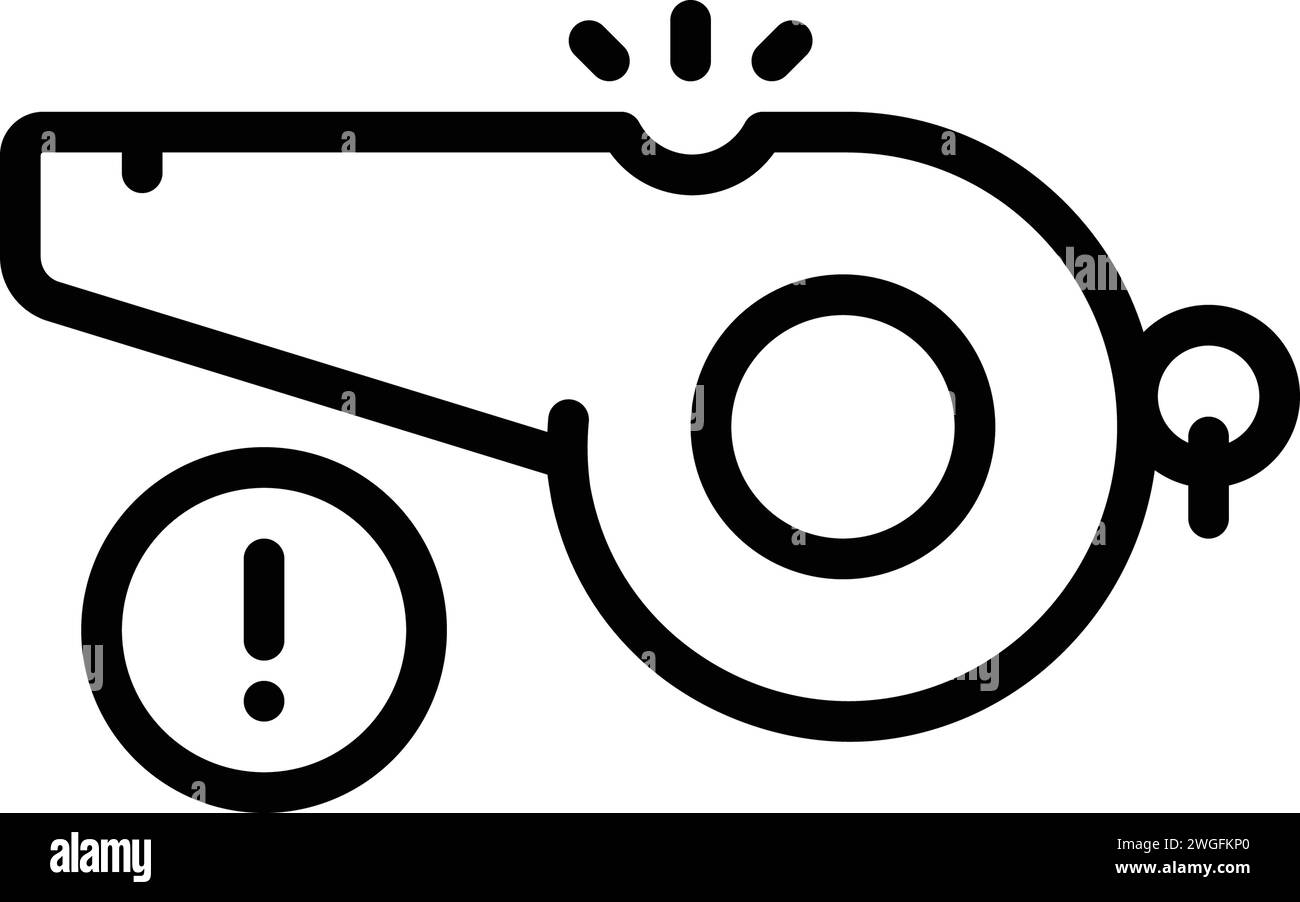 Whistle vector vectors Black and White Stock Photos & Images - Alamy