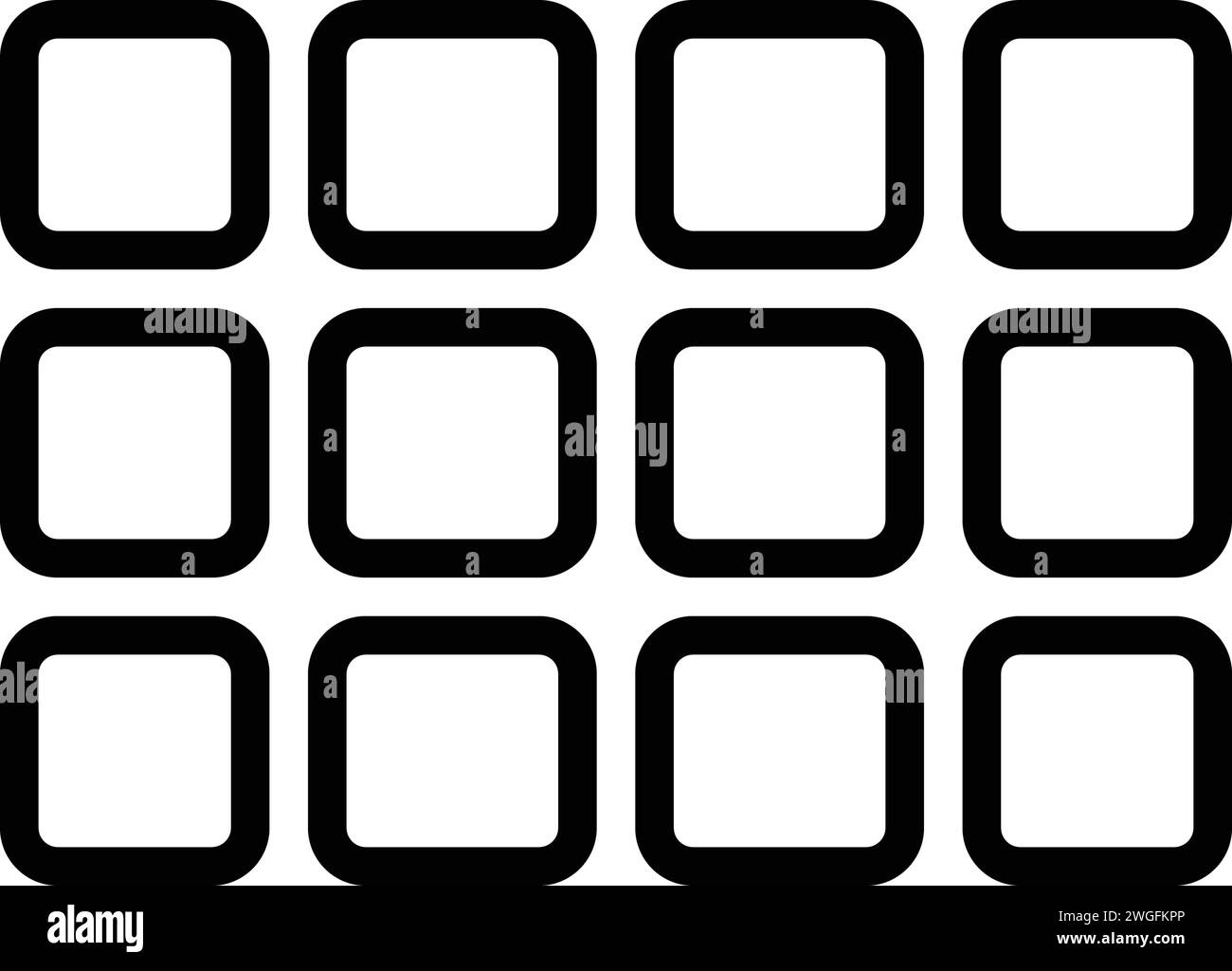 Rows and column Cut Out Stock Images & Pictures - Alamy