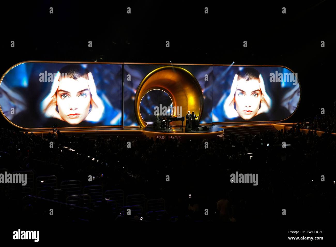 Annie Lennox pays tribute to Sinead O'Connor during the 66th annual ...