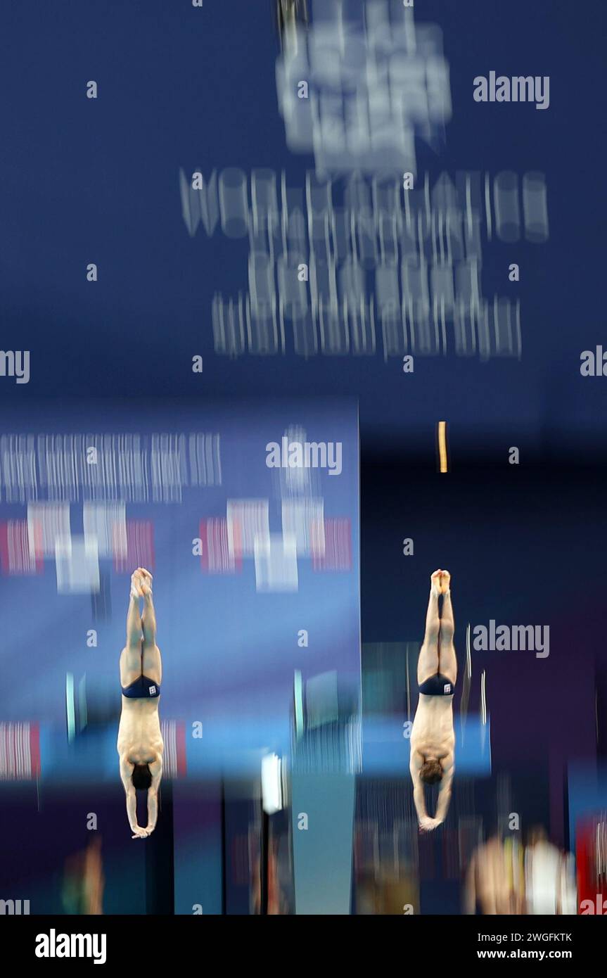 Doha, Qatar. 4th Feb, 2024. Switzerland's Jonathan Suckow and Guillaume ...