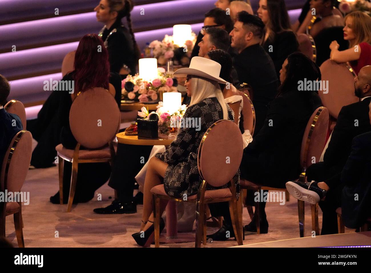 Beyonce and Jay-Z are seen in the audience during the 66th annual ...