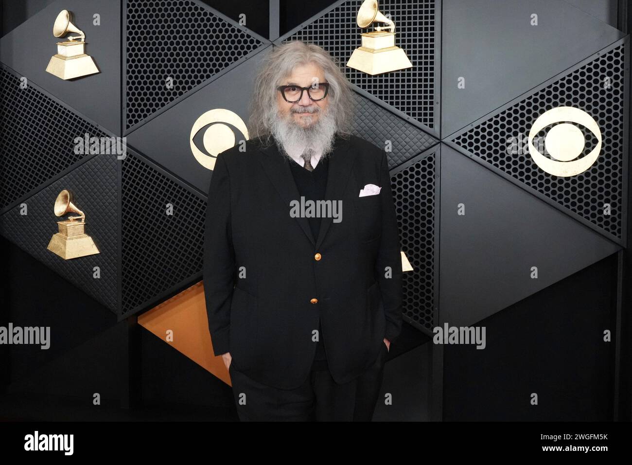 George Drakoulias arrives at the 66th annual Grammy Awards on Sunday, Feb. 4, 2024, in Los ...