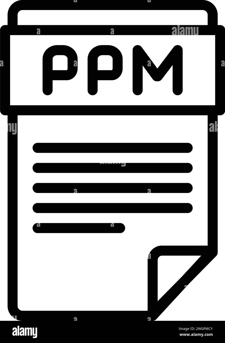 Icon for ppm,doc Stock Vector Image & Art - Alamy