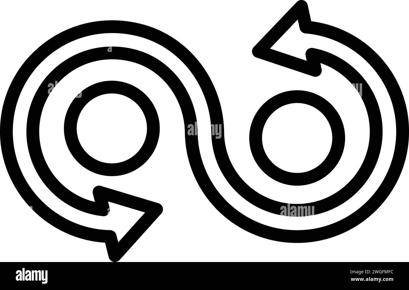 Icon for loops,eternal Stock Vector Image & Art - Alamy