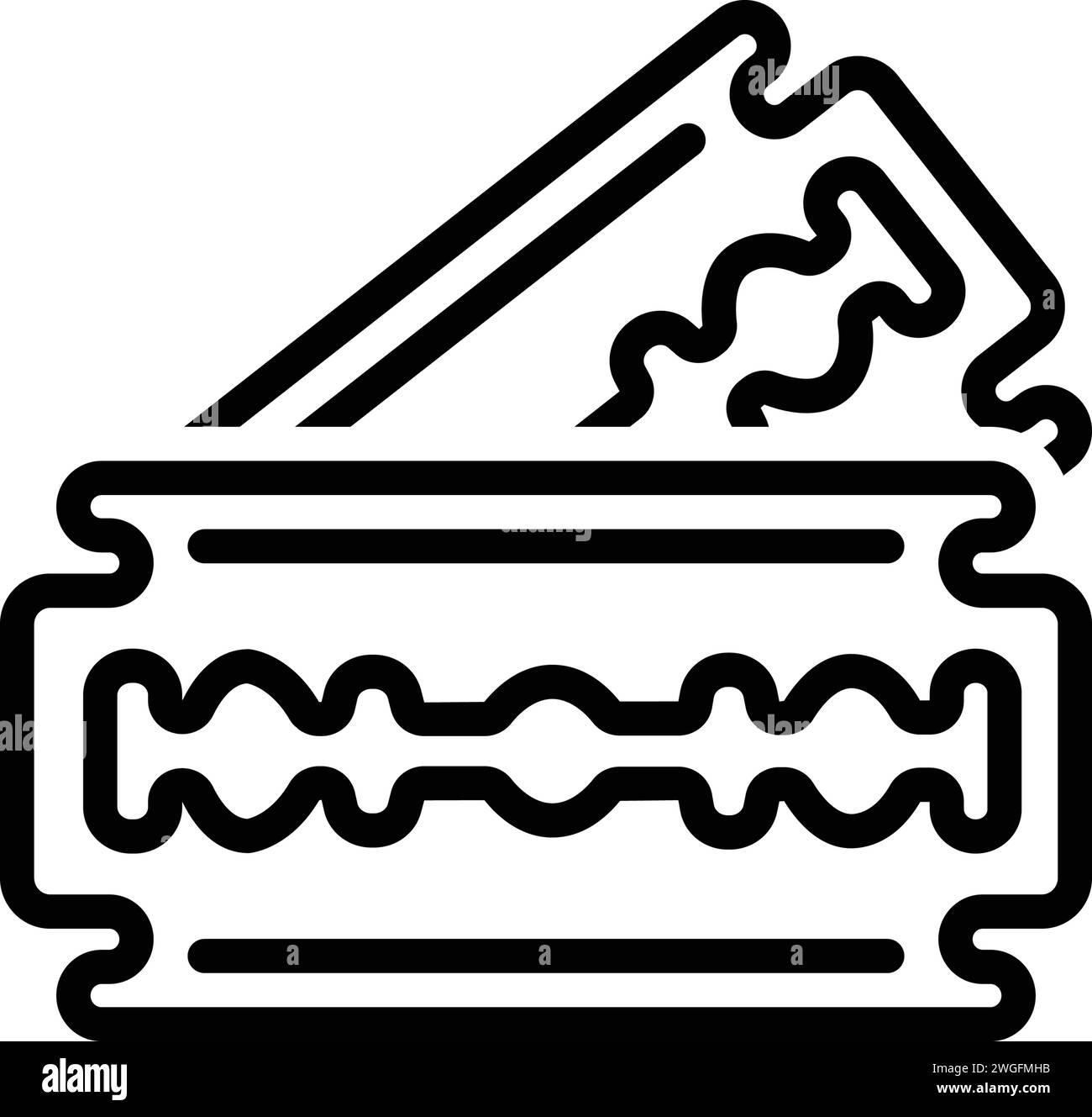 Razor blades Black and White Stock Photos & Images - Alamy