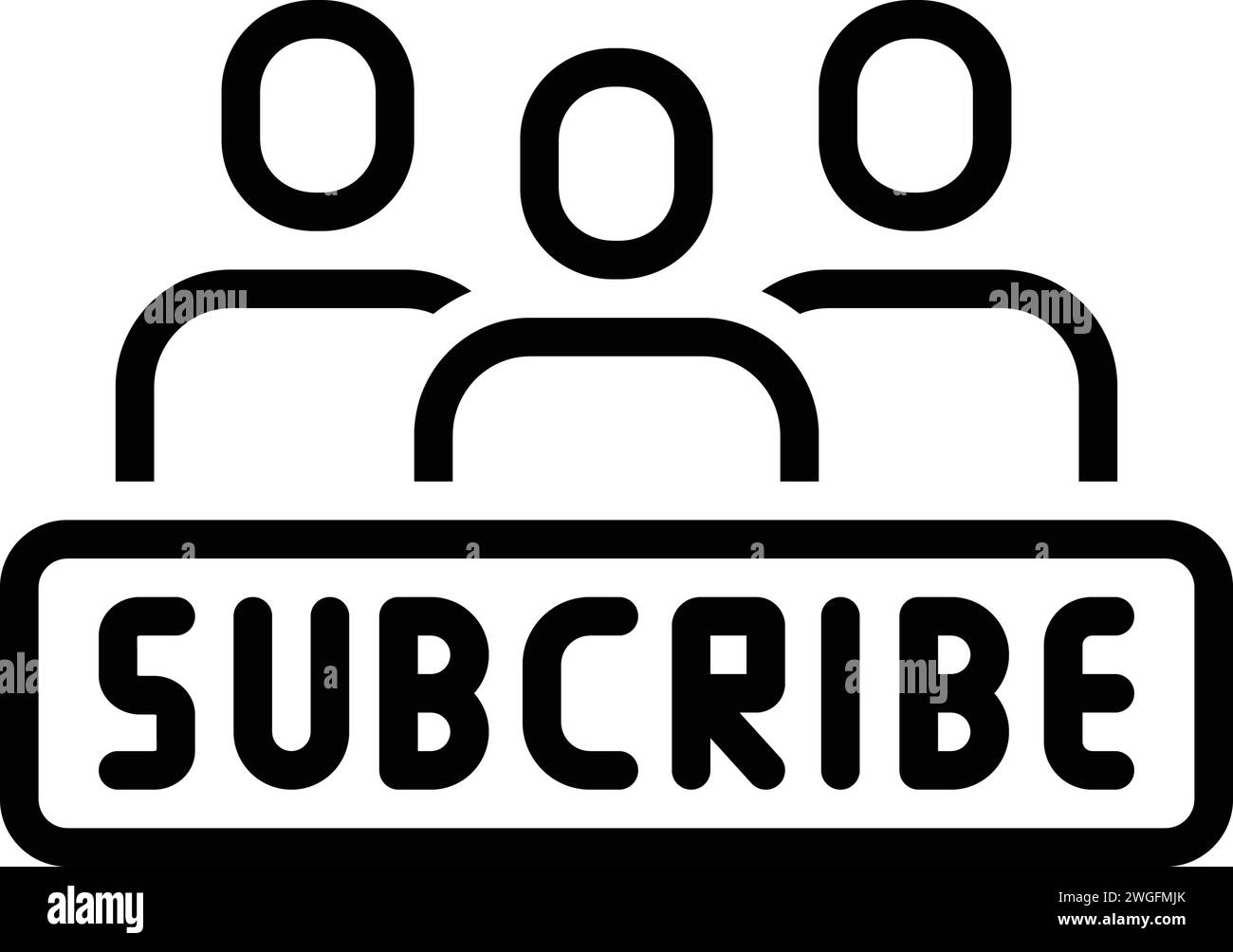 Icon for subscribers,recipients Stock Vector Image & Art - Alamy