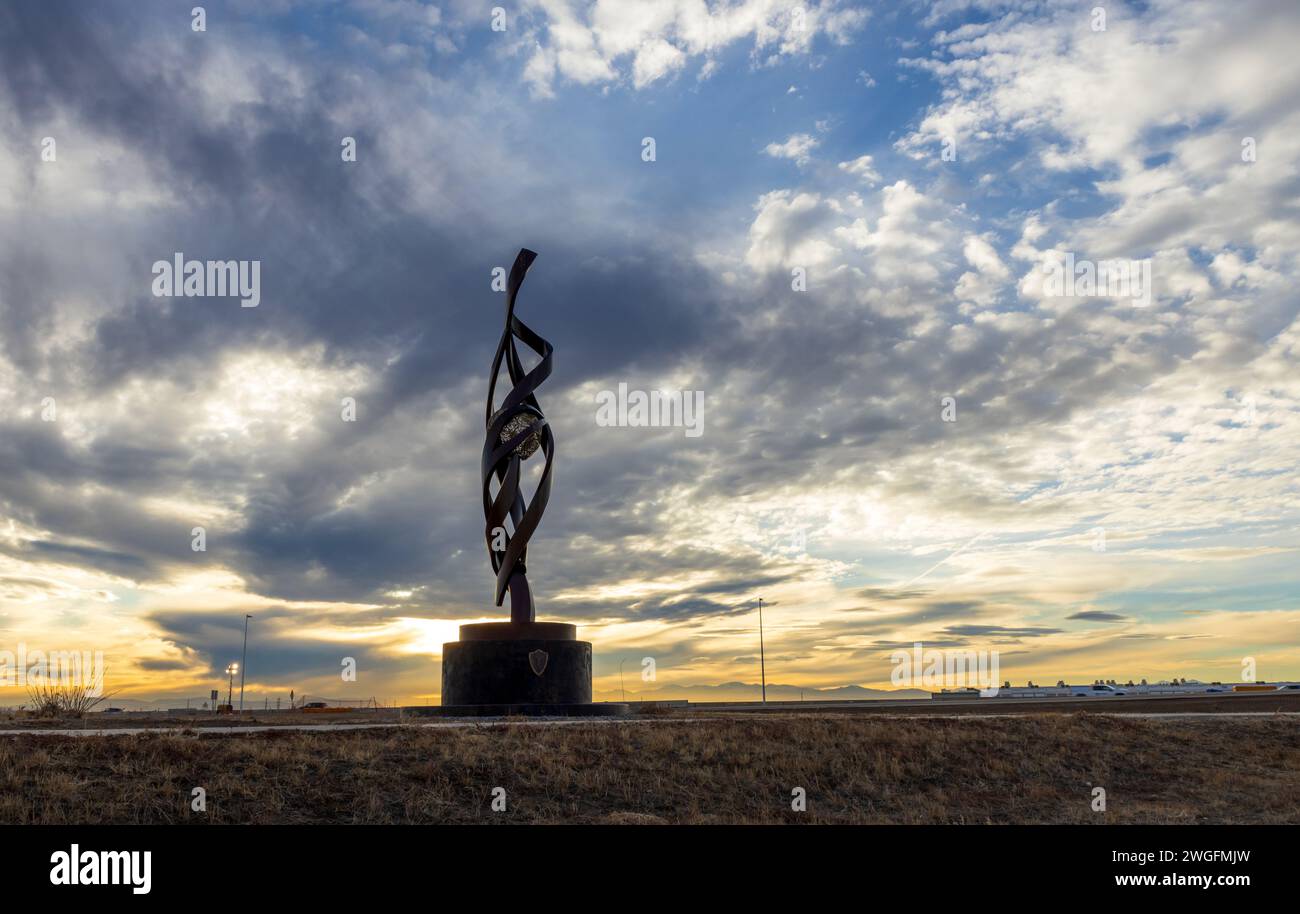 Aurora, Colorado - January 31, 2024: Community Monument in Hogan Park ...