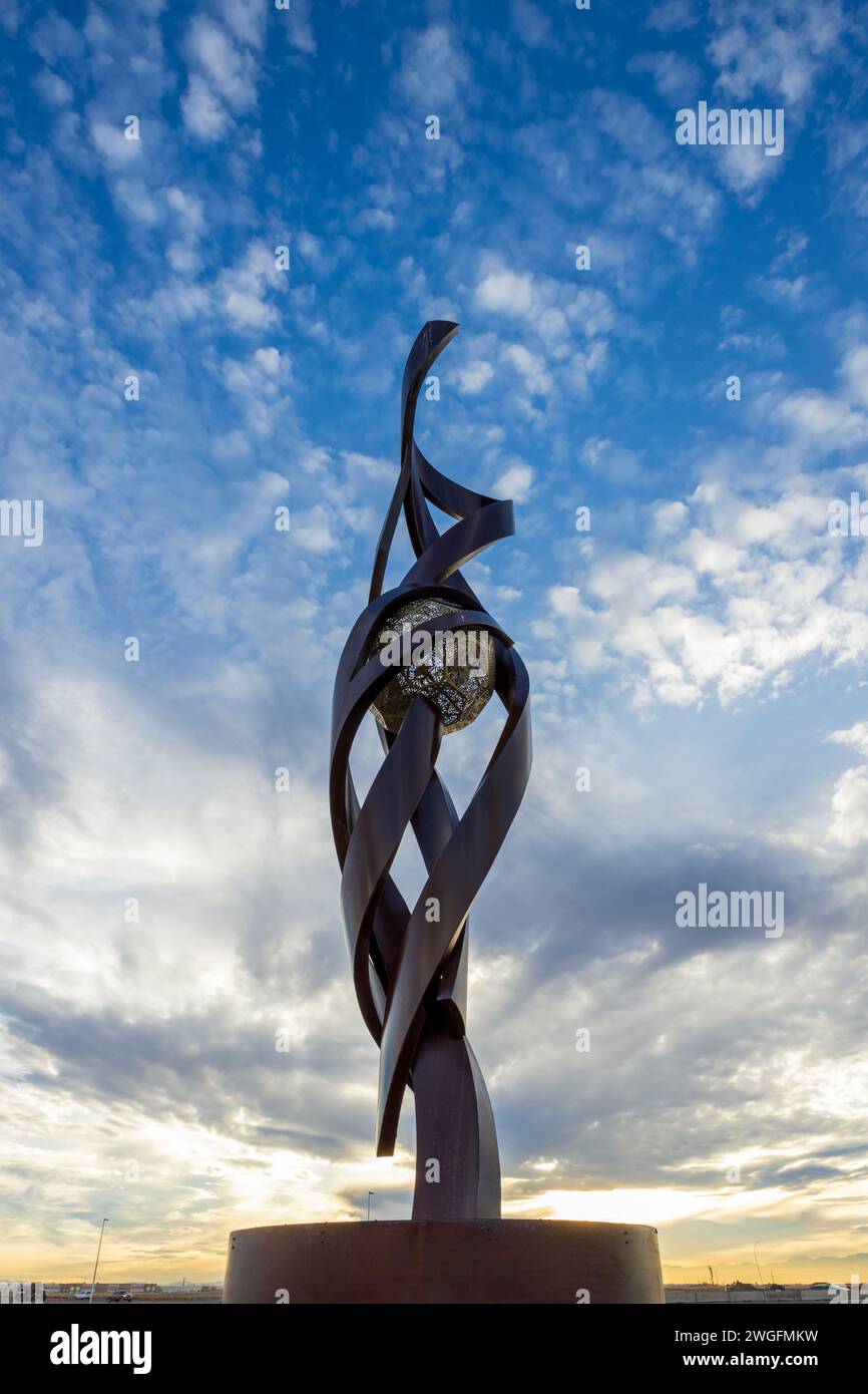 Aurora, Colorado - January 31, 2024: Community Monument in Hogan Park ...
