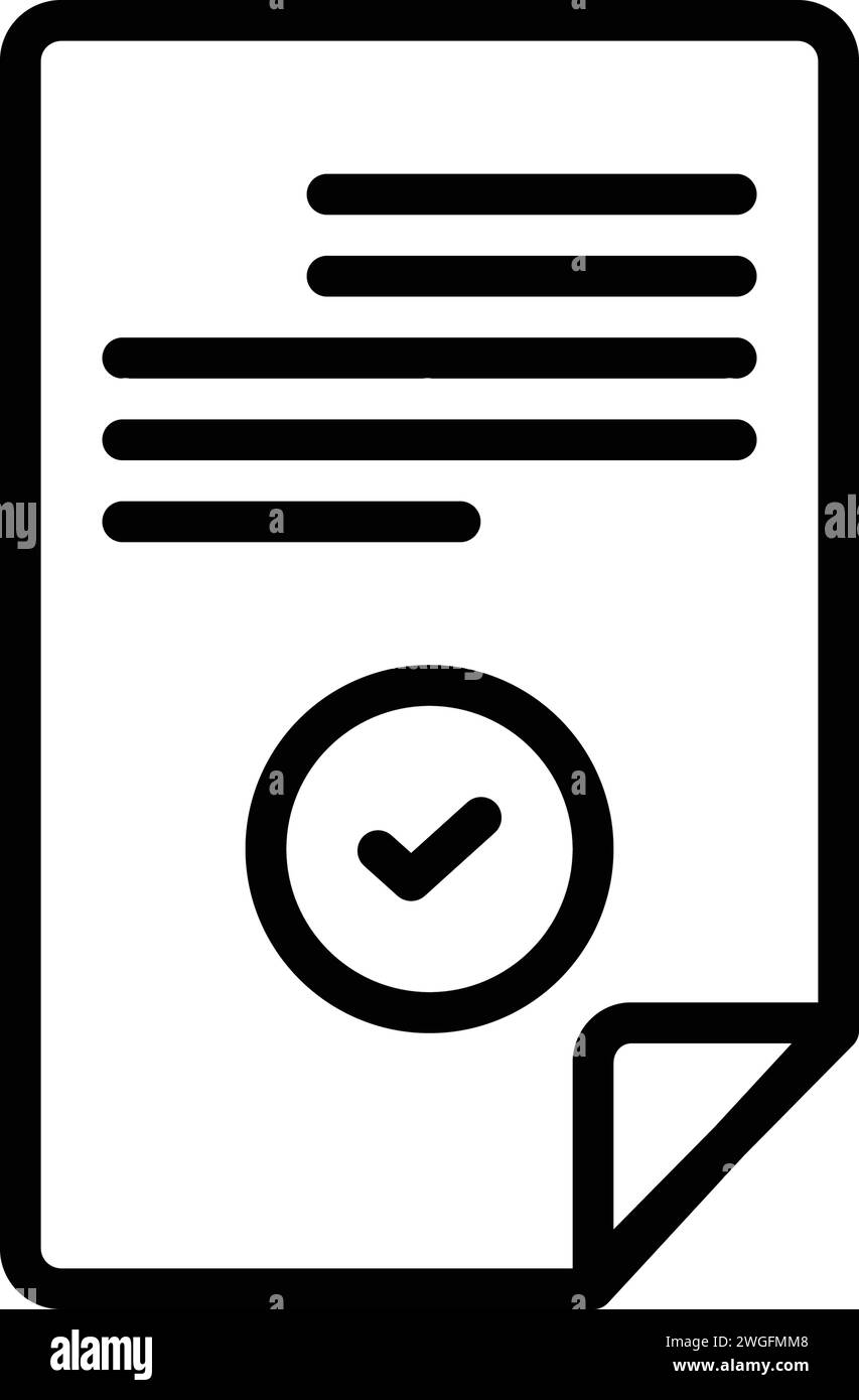 Icon for agree,document Stock Vector Image & Art - Alamy