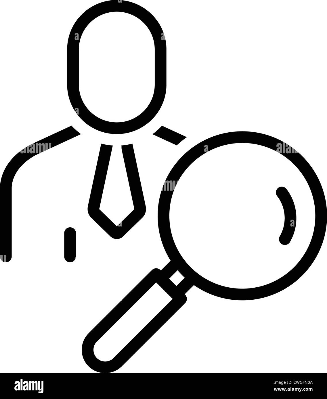 Icon for researcher,finder Stock Vector Image & Art - Alamy