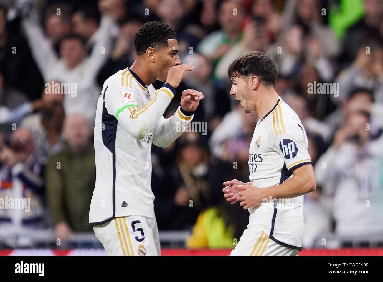 Jude bellingham of real madrid celebrate goal hi-res stock photography ...