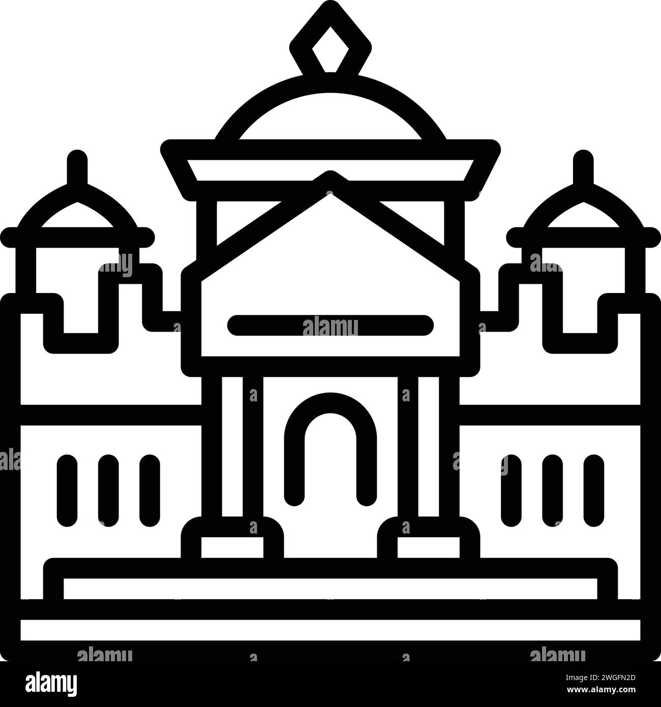 Icon For Templeshrine Stock Vector Image And Art Alamy