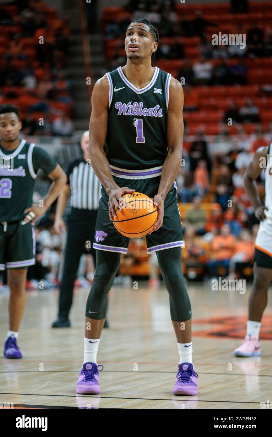 STILLWATER, OK - FEBRUARY 03:Kansas State Wildcats forward David N ...