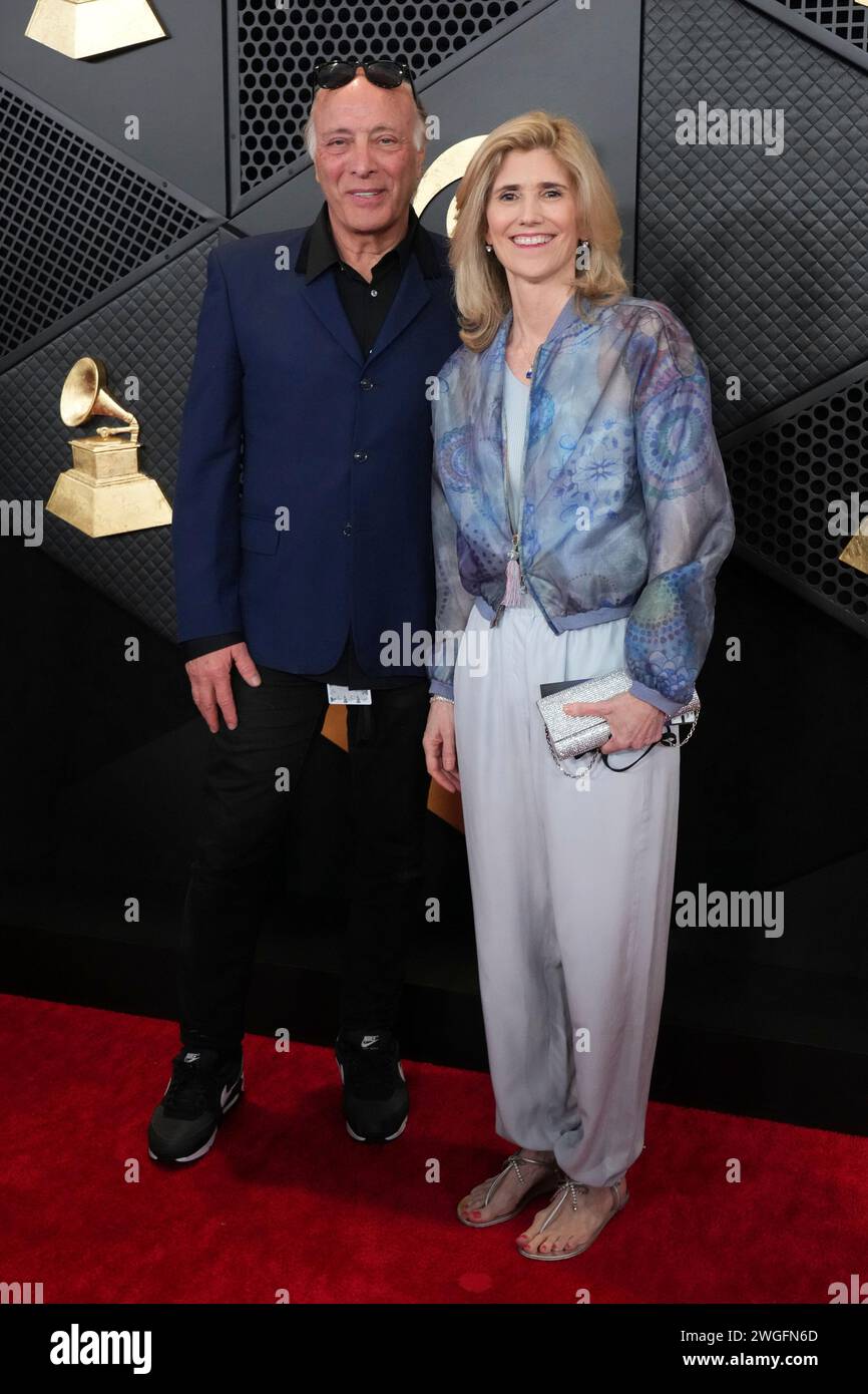Danny Bennett, left, and Susan Bennett arrive at the 66th annual Grammy Awards on Sunday, Feb. 4 ...