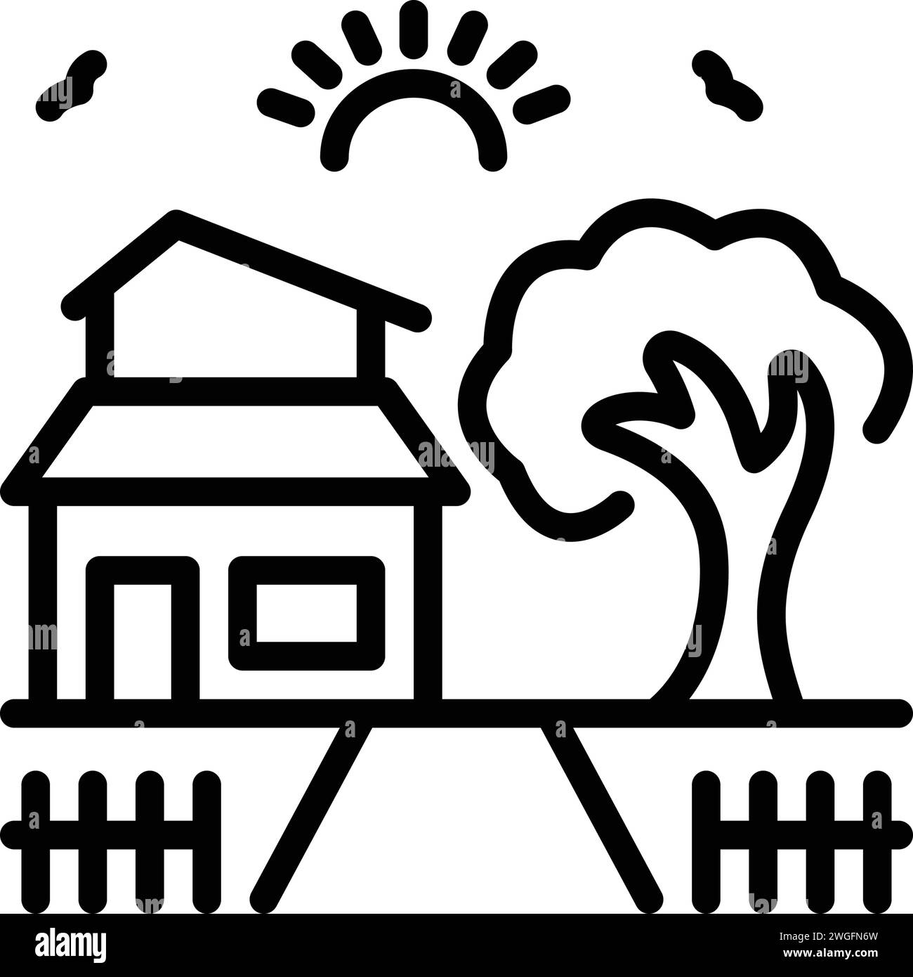 Courtyard Stock Vector Images - Alamy