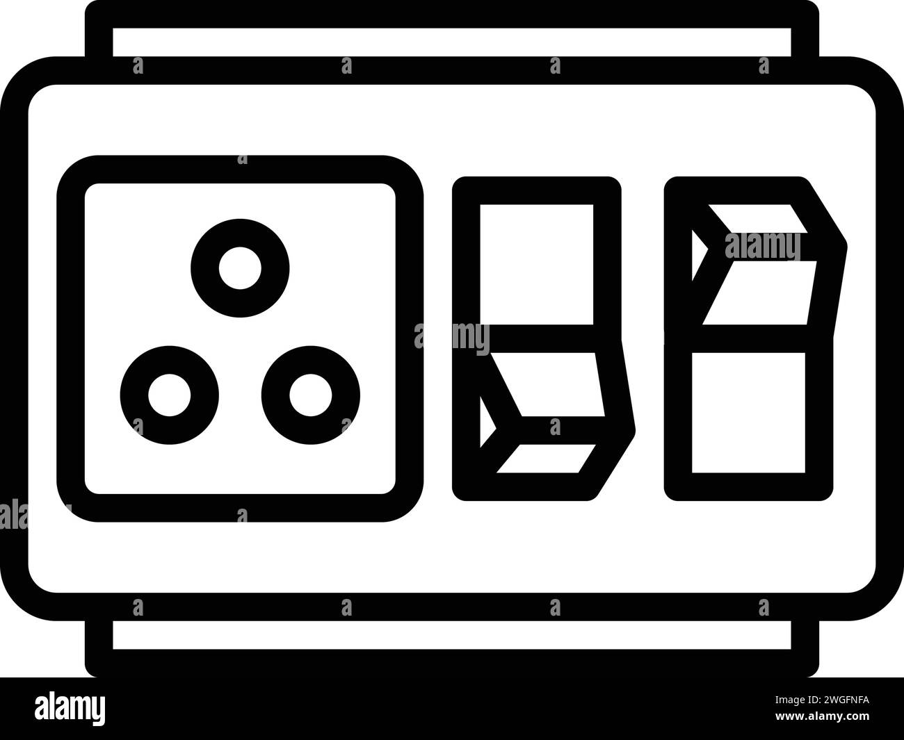 Icon for switched,hardware Stock Vector Image & Art - Alamy