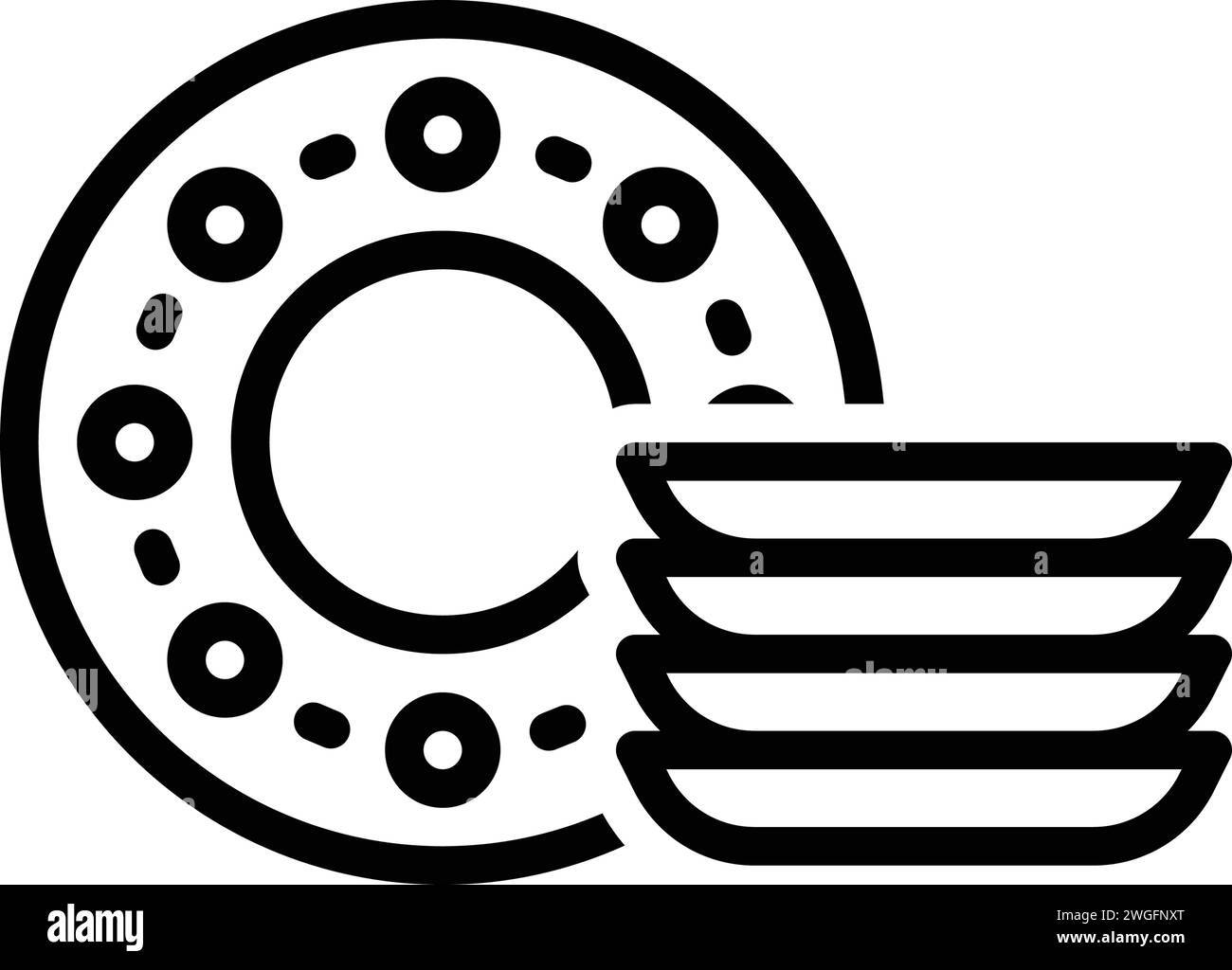 Icon for plates,dishes Stock Vector Image & Art - Alamy