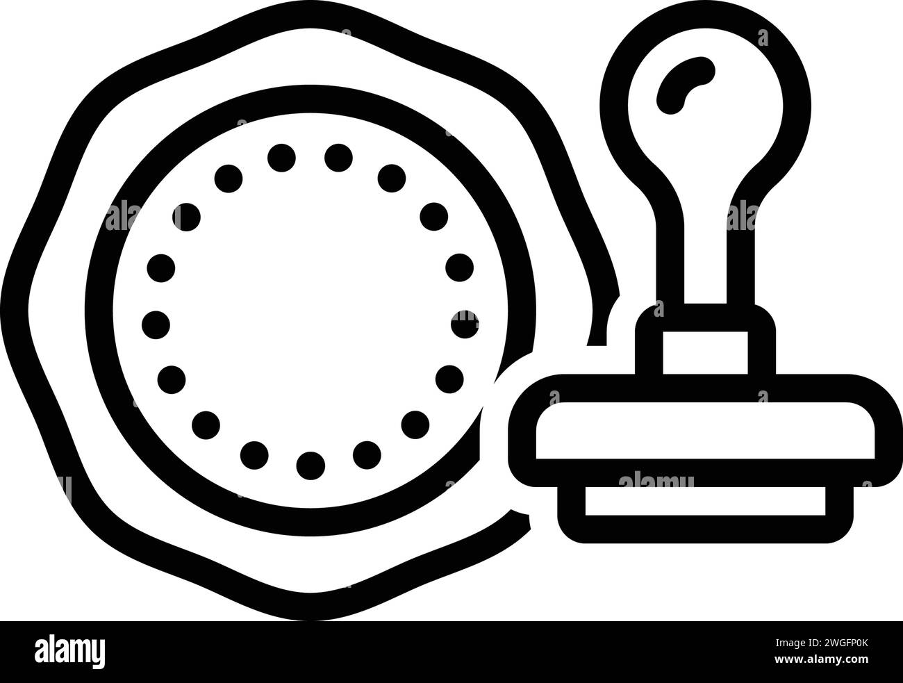 Icon for stamps,sticker Stock Vector Image & Art - Alamy